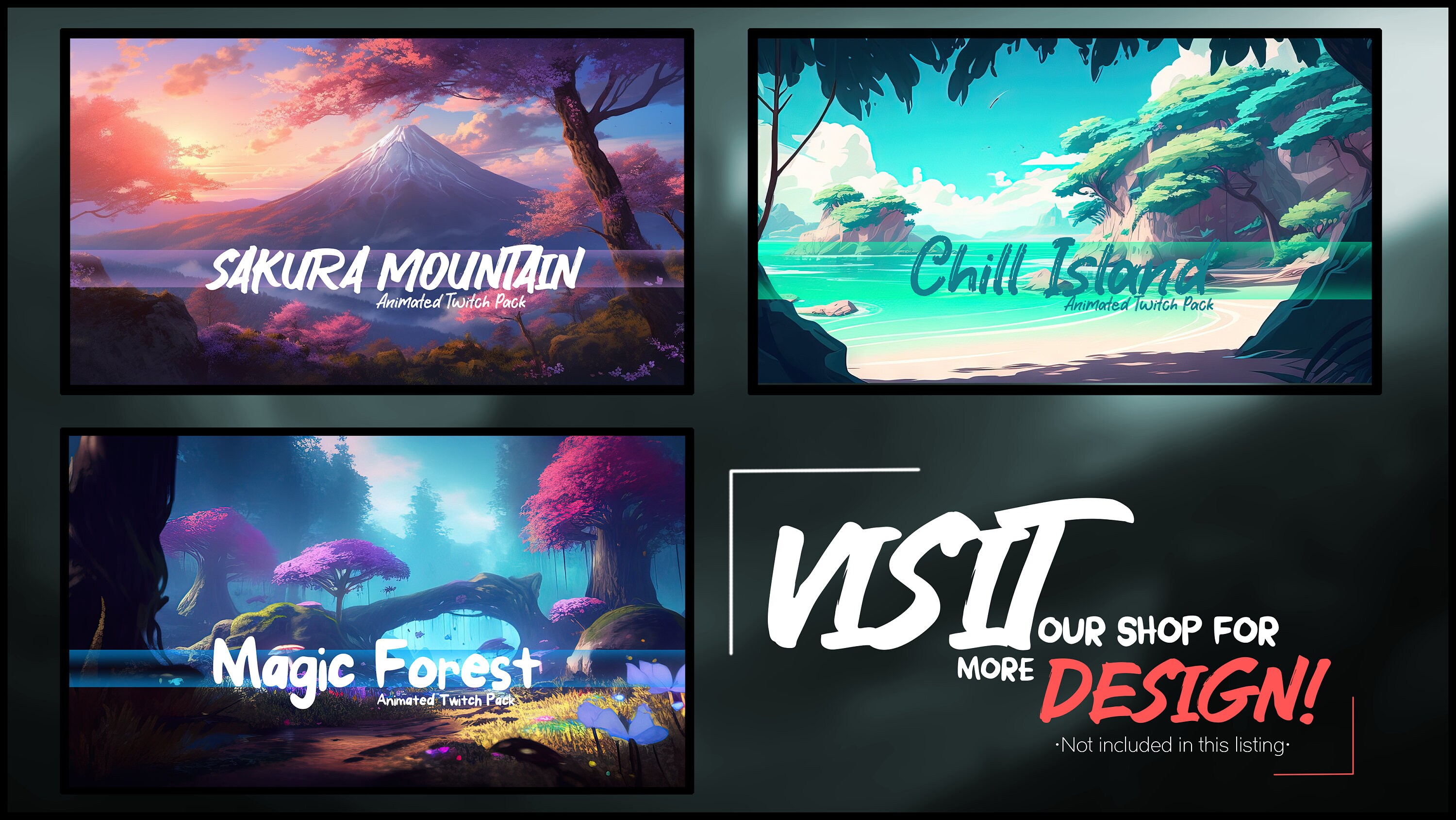 Twitch Animated Pack Urband Landscapes / Cityscapes / Relaxed - Etsy