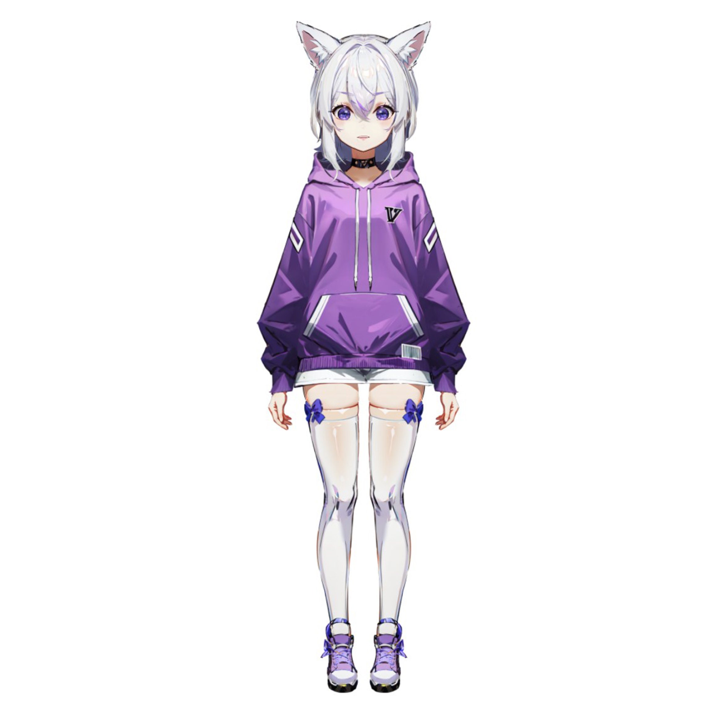 Live2d Vtuber Model: Streamer Fox Girl, Animated Background (ready to ...