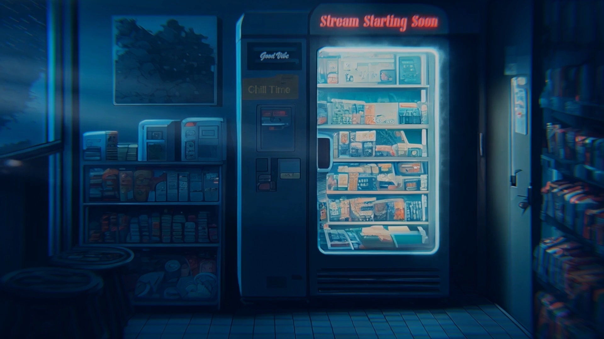 Animated Chill Vending Machine / Twitch /lofi Screen Overlays - Etsy
