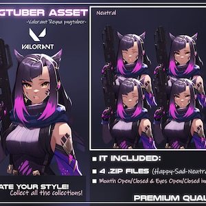 Valorant Reyna Pngtuber Model: Anime Avatar for Twitch/discord - Etsy