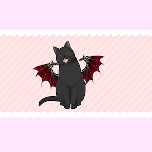 Live2d Devil Wings: Customizable Goth Vtuber Asset - Etsy