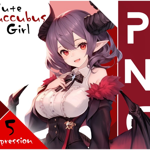 Vtuber Succubus Girl - Etsy