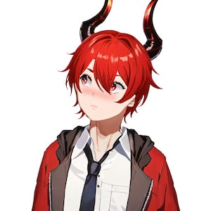 Live2d Vtuber - Devil School Boy,premade,vtube Studio,streamer,ready to ...