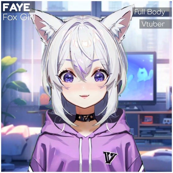 Fox Girl Vtuber Live2d - Etsy