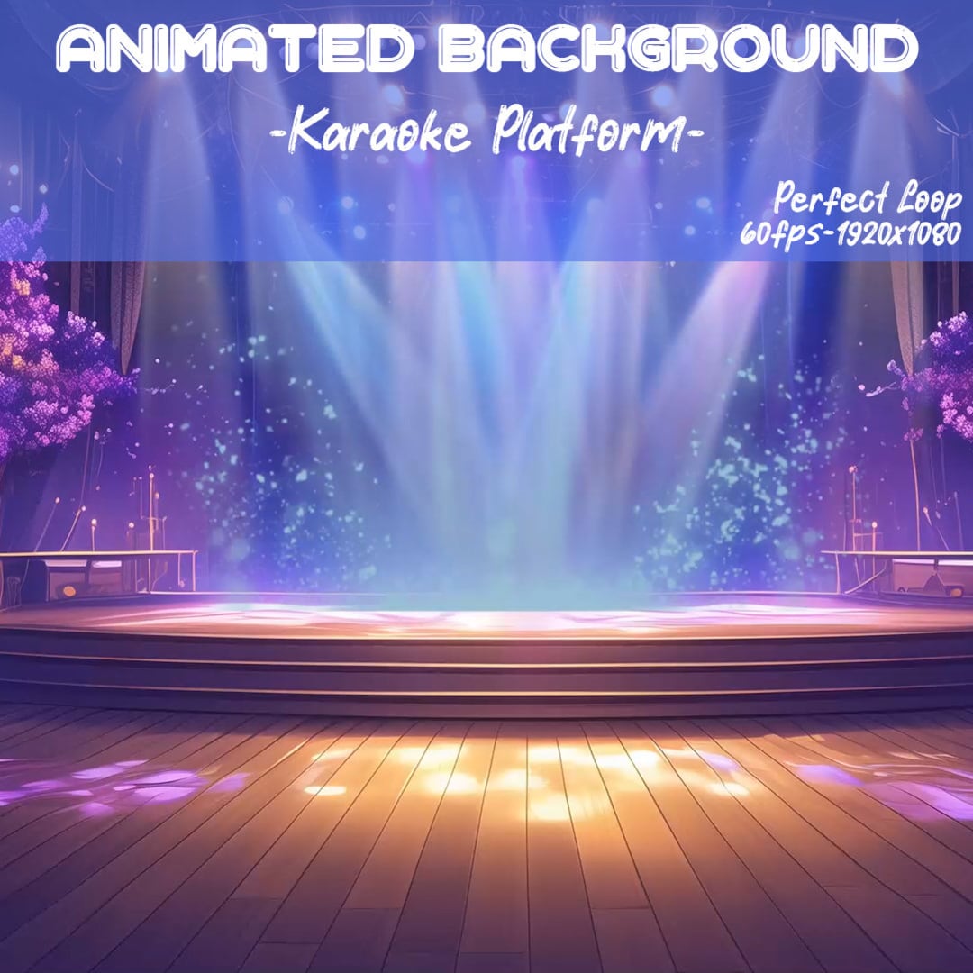 VTUBER Karaoke Background / Singing Scene / Singer Perfect Loop ...