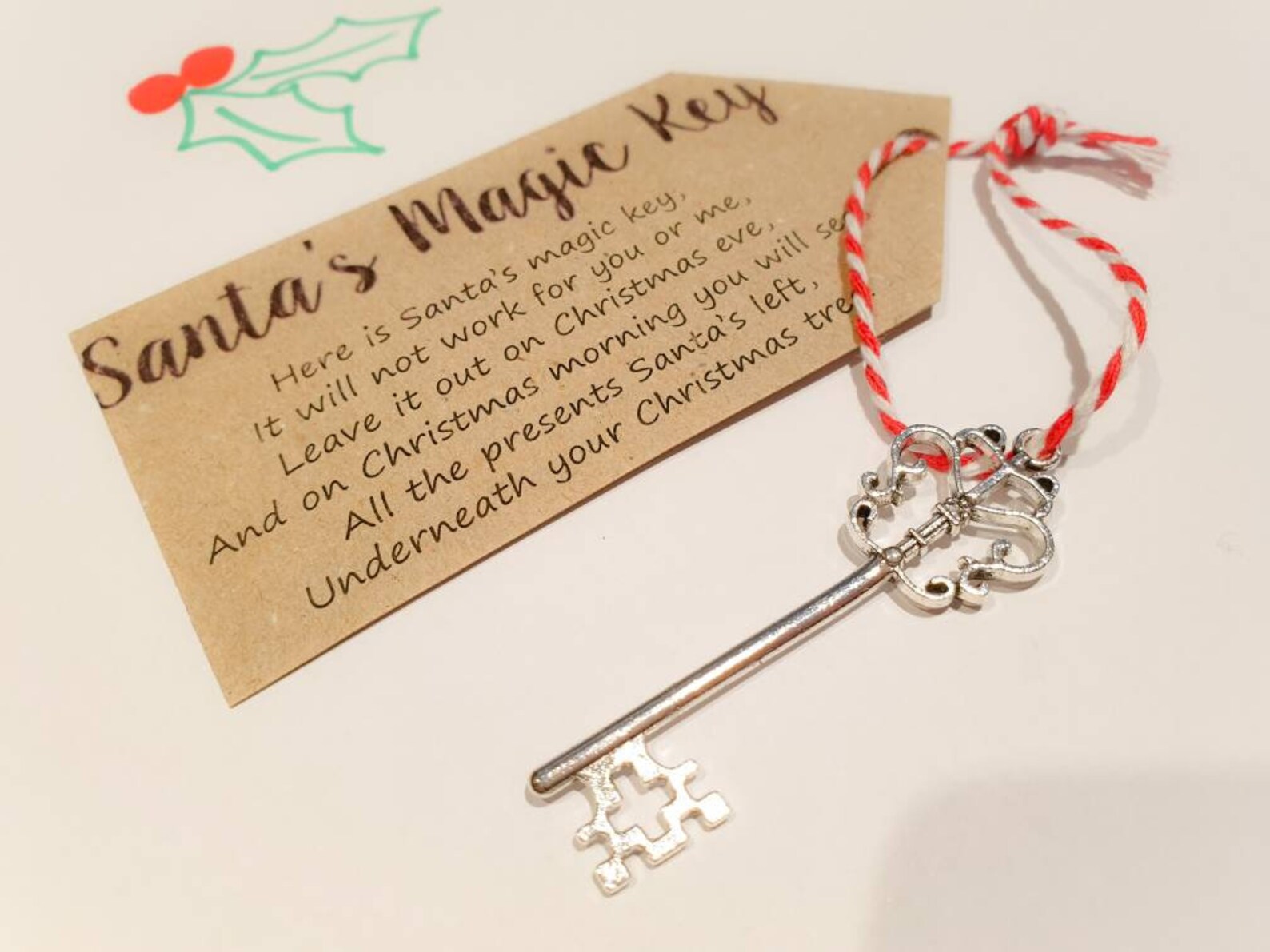 Magic Santa Key and Reindeer Food for Christmas Eve Box | Etsy