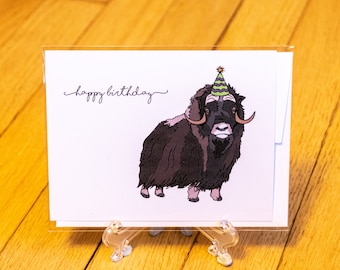 Musk Ox Card - Etsy