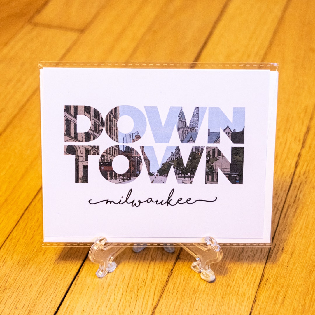 Carte Street View pour le centre-ville de Milwaukee - Etsy France