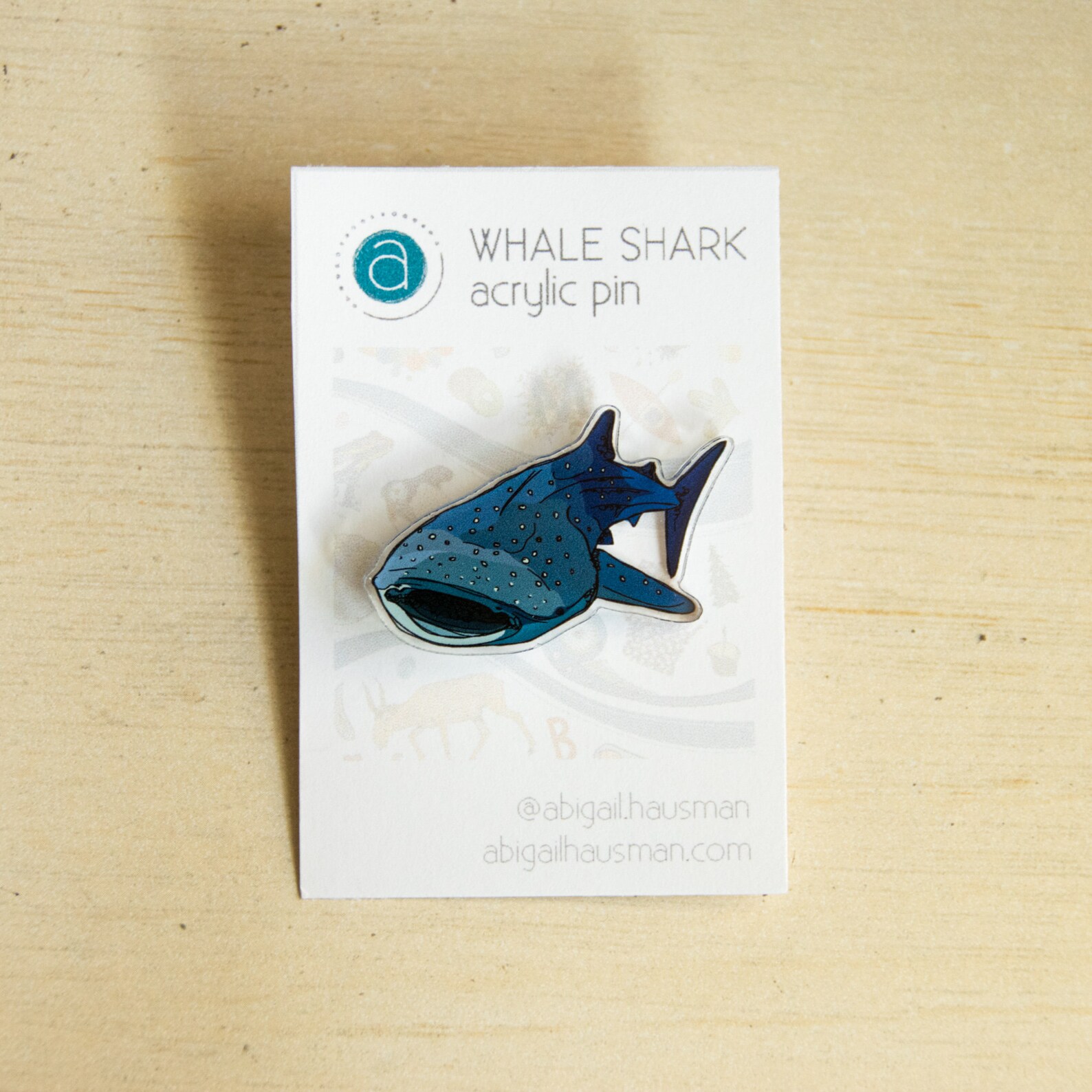 Whale Shark Acrylic Pin - Etsy