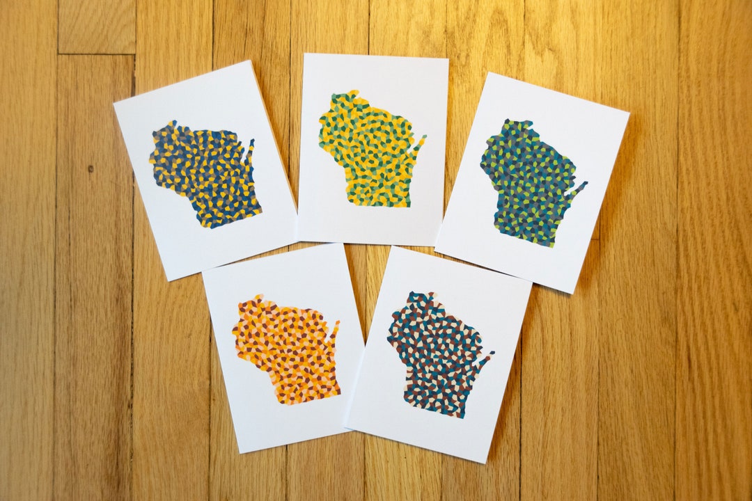 Wisco Card Pack (15 Cards, 5 Designs) - Etsy
