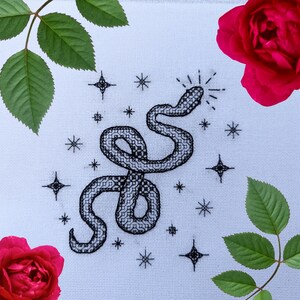 Snake Blackwork Pattern | Zodiac Chinese New Year of the Snake | Adder ...
