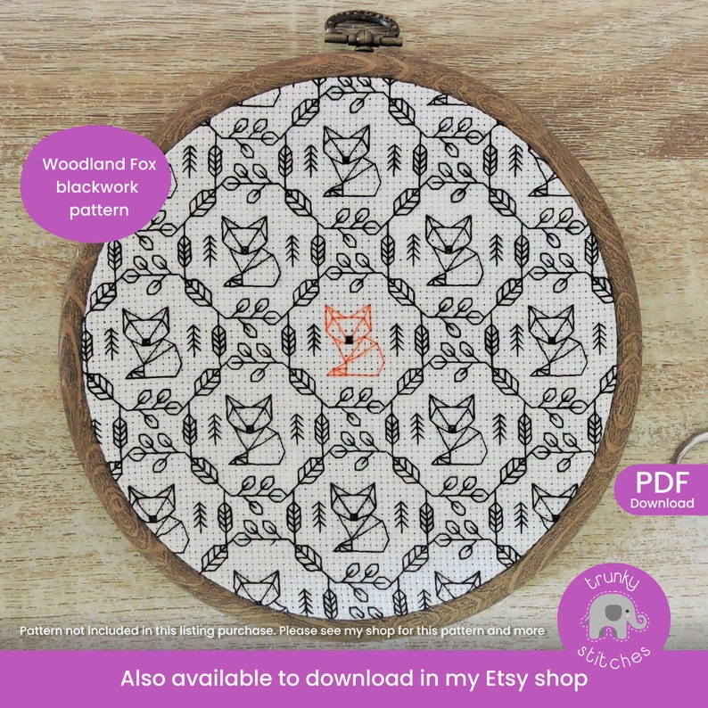 Pet Animal Blackwork Embroidery Patterns: Dog, Cat, Rabbit, Guinea Pig ...