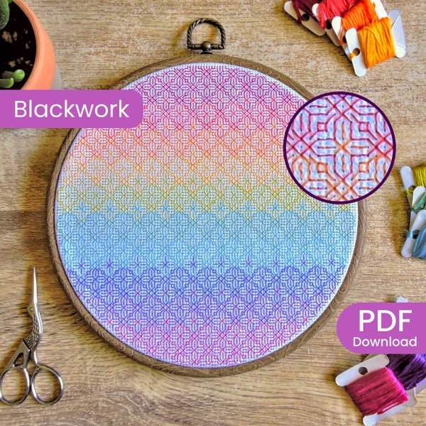 Over the Rainbow Cross Stitch - Etsy