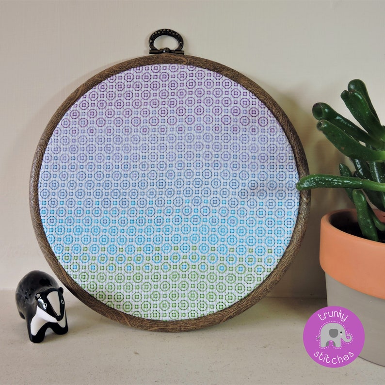 Abstract Blackwork Cross Stitch Pattern Geometric Ombre - Etsy