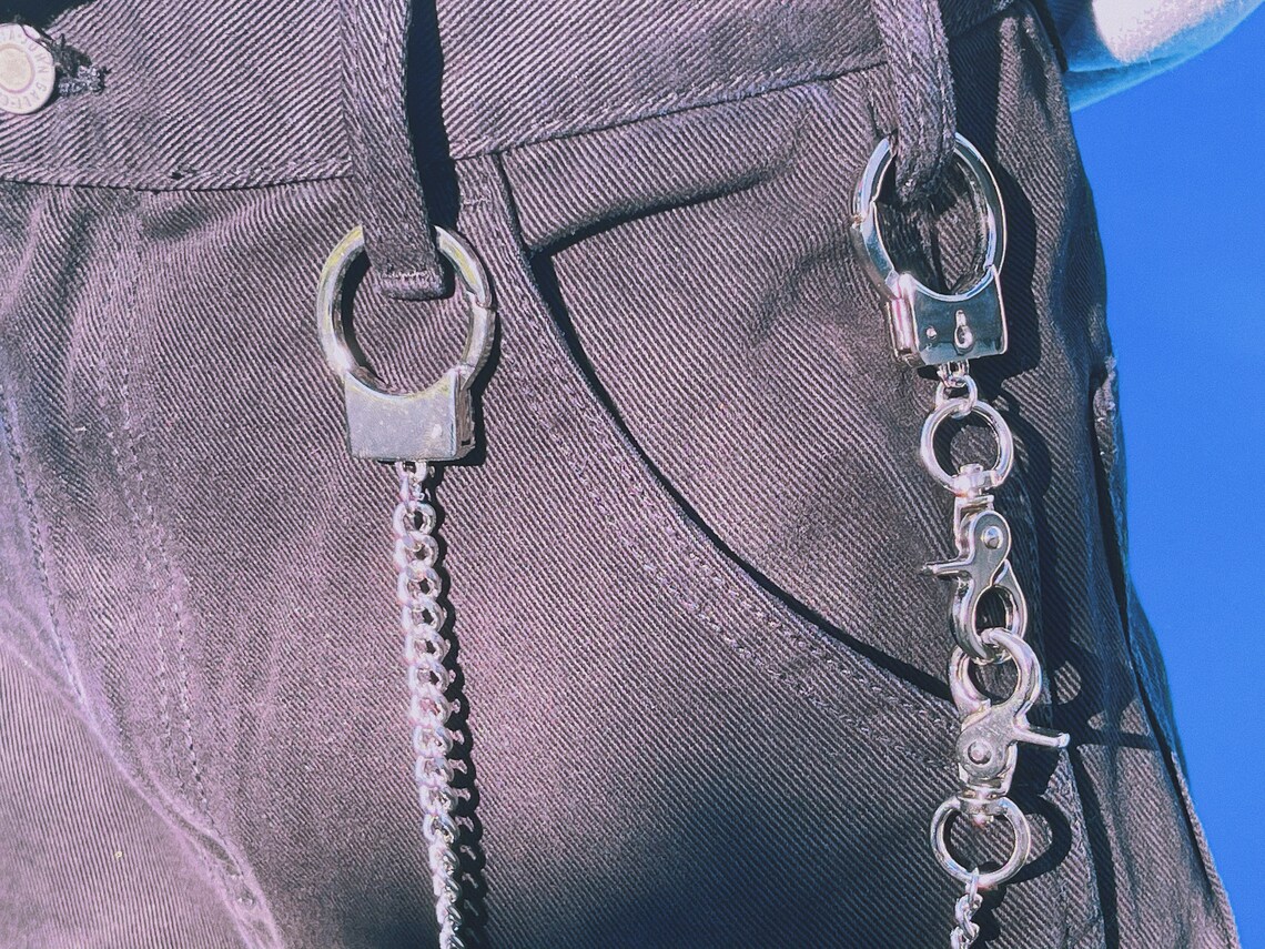DOUBLE ENDED HANDCUFF Chain Pant Wallet / Chaîne de pantalons | Etsy