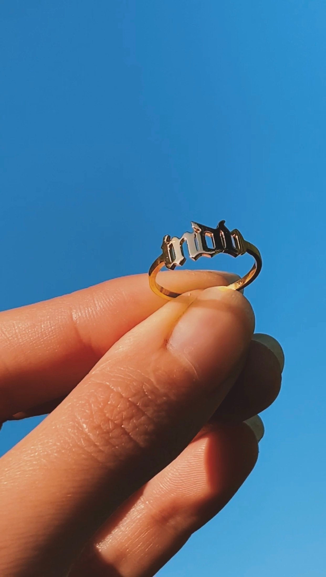 Personalized Old English Name Ring JESUS Customized Gothic Style Oxidized Ring Gothic Font personalized-old-english-name-ring-jesus-customized-gothic-style-oxidized-ring-gothic-font