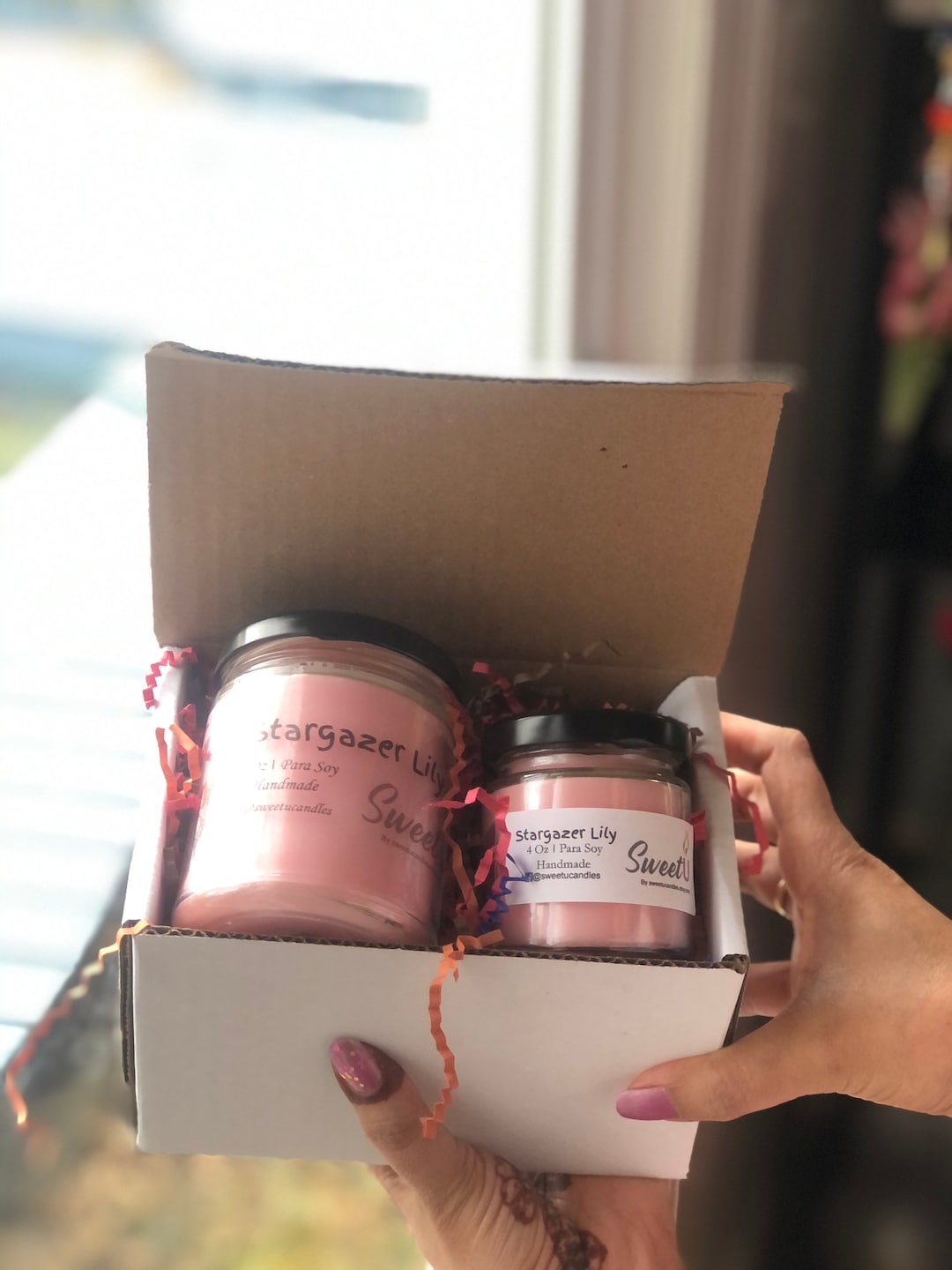 Stargazer Lily Candle Gift Set: Hand-poured Soy Wax - Etsy