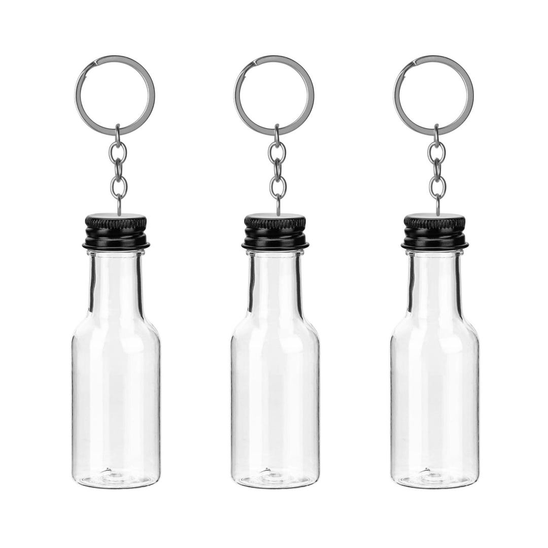 Mini Bottle Keychain, Custom Label Available - Etsy