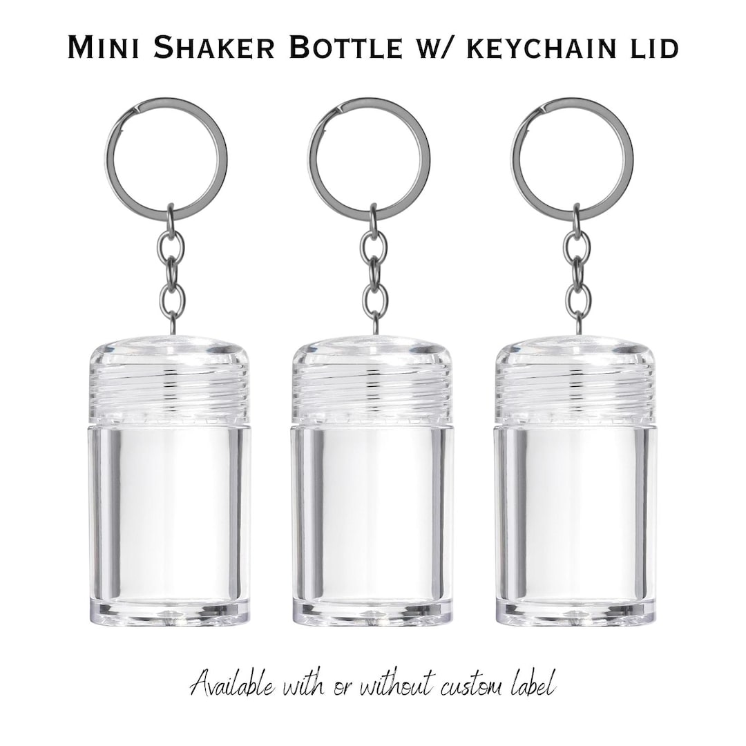 10ml Plastic Empty Mini Bottle Keychain. Great for Carrying Your ...