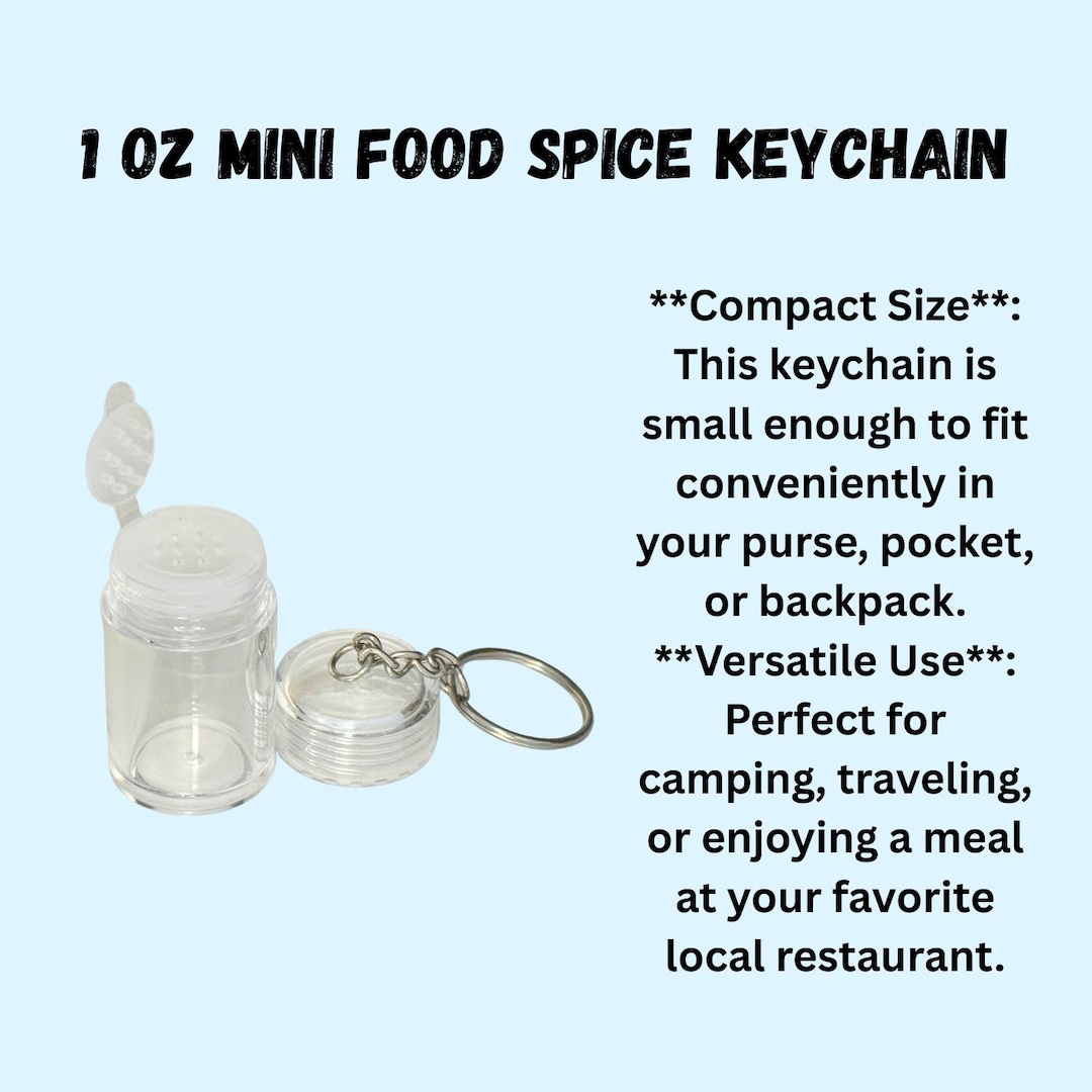 10ml Plastic Empty Mini Bottle Keychain. Great for Carrying Your ...