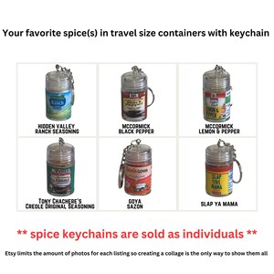 Food Seasoning Keychain | Adobo | Tajin | Lawry's | Sazon | Old Bay ...