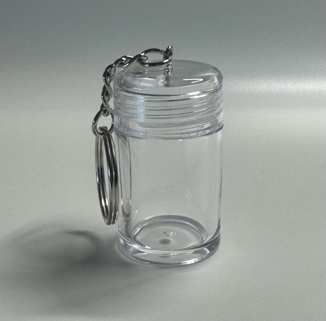 10ml Plastic Empty Mini Bottle Keychain. Great for Carrying Your ...