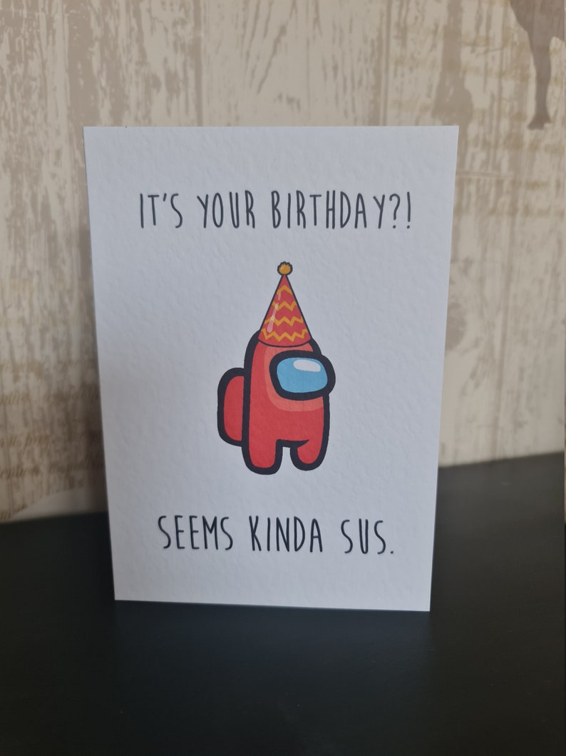 Among Us Birthday Boy Girl SUS Happy Birthday Funny Birthday - Etsy