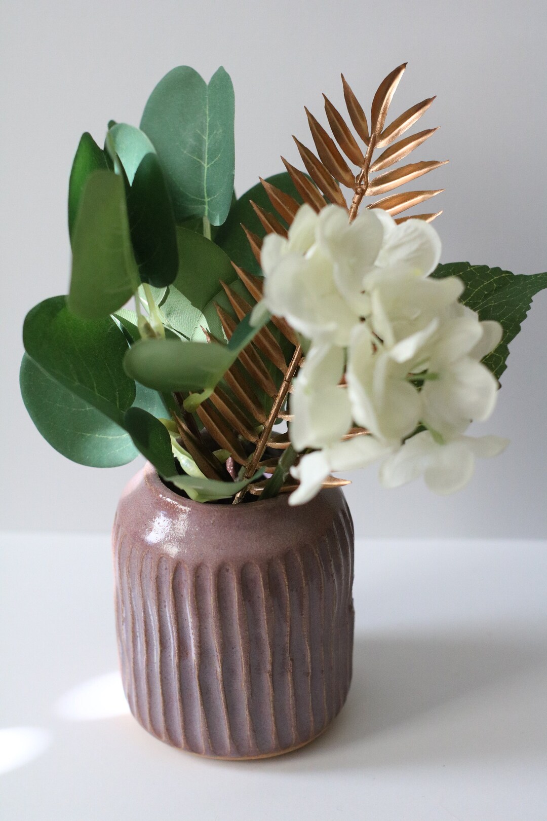 Handmade Ceramic Bud Vase- Lavender - Etsy