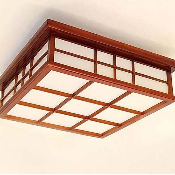 Japanese Ceiling Light - Etsy