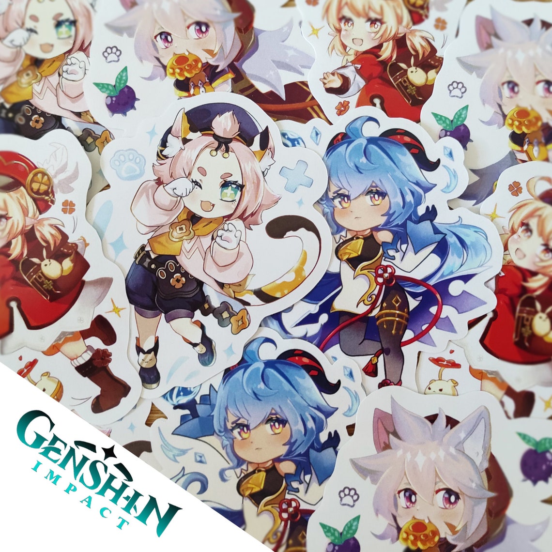 Genshin Impact Stickers - Etsy Ireland