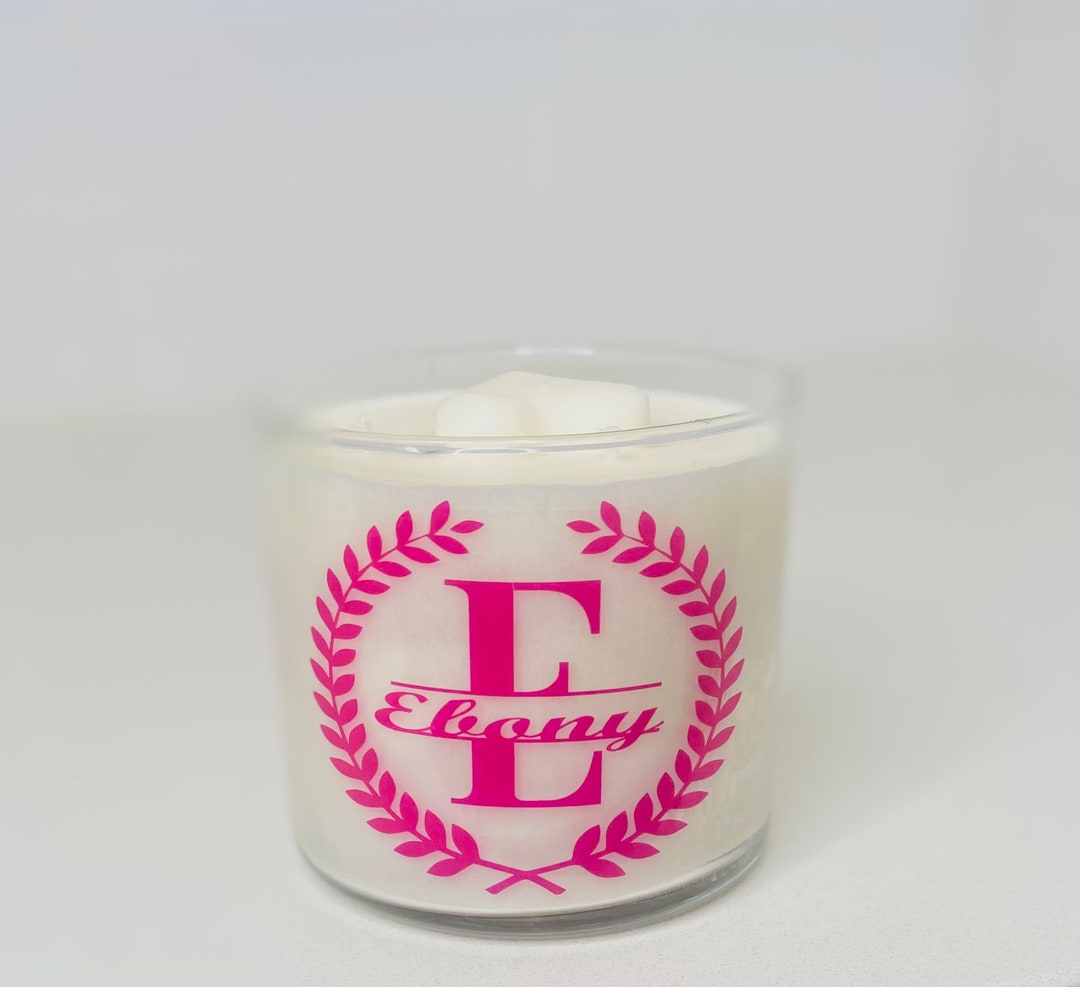 Personalized 3 Wick Soy Candle Monogram Candles - Etsy
