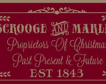 Scrooge and Marley Sign - Etsy