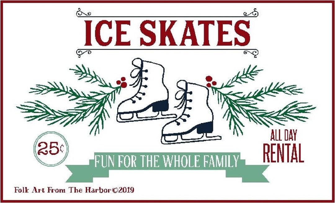 Ice Skates SVG - Etsy