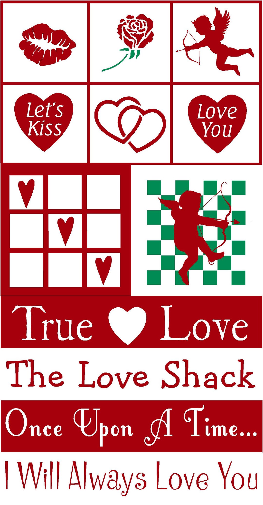 Valentine's Day Sampler Set SVG - Etsy