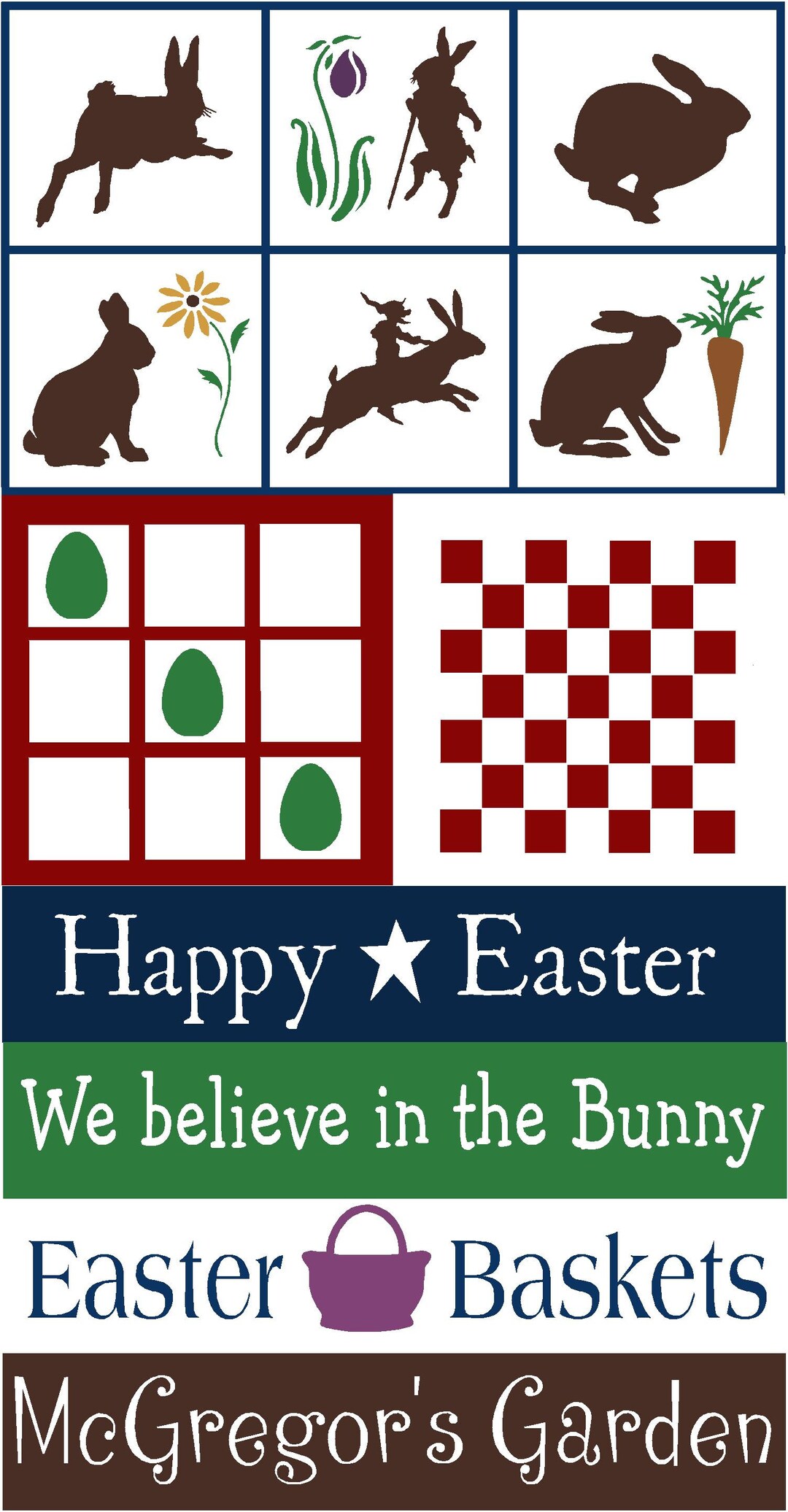 Easter Sampler Set SVG - Etsy