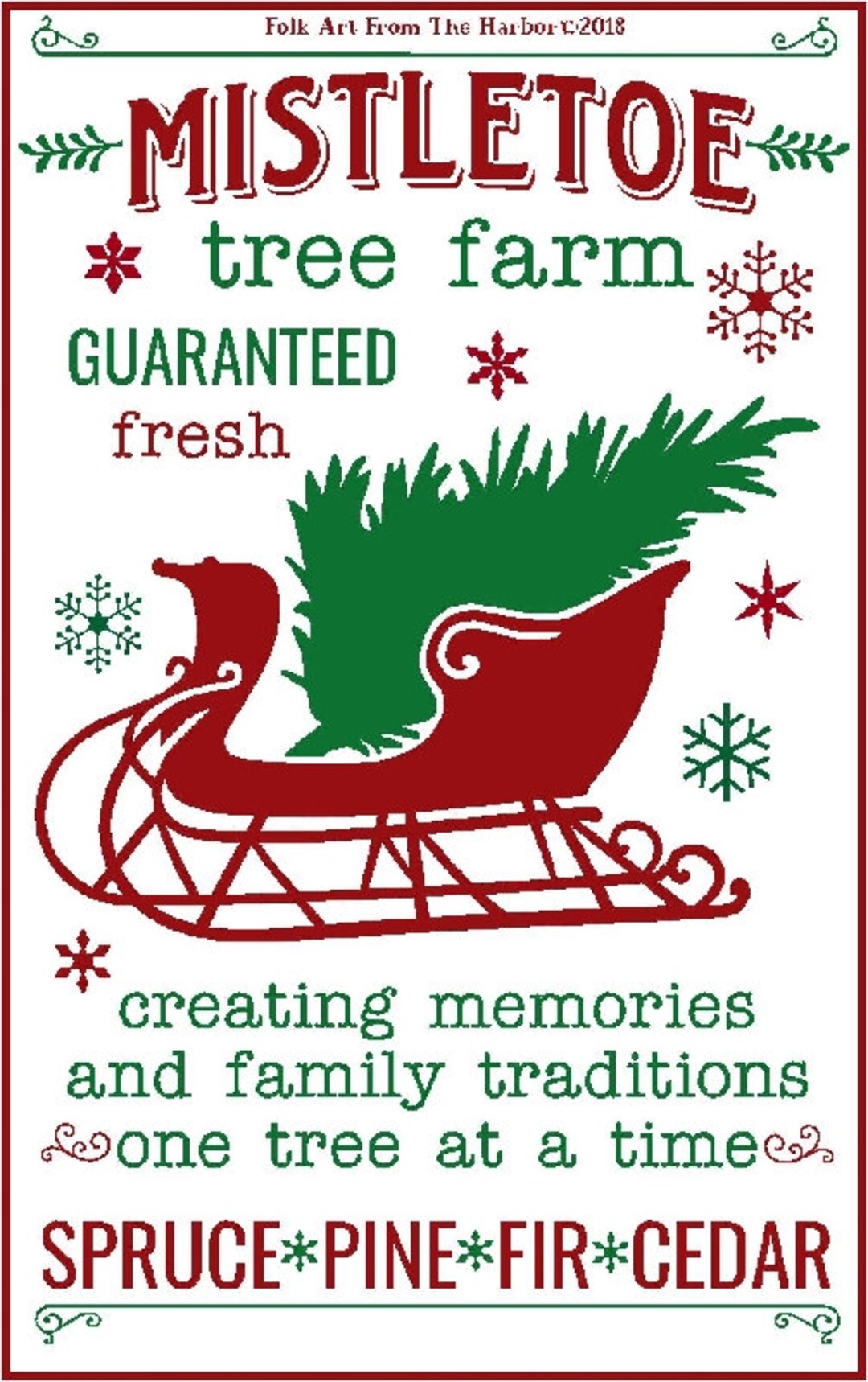 Mistletoe Tree Farm SVG - Etsy