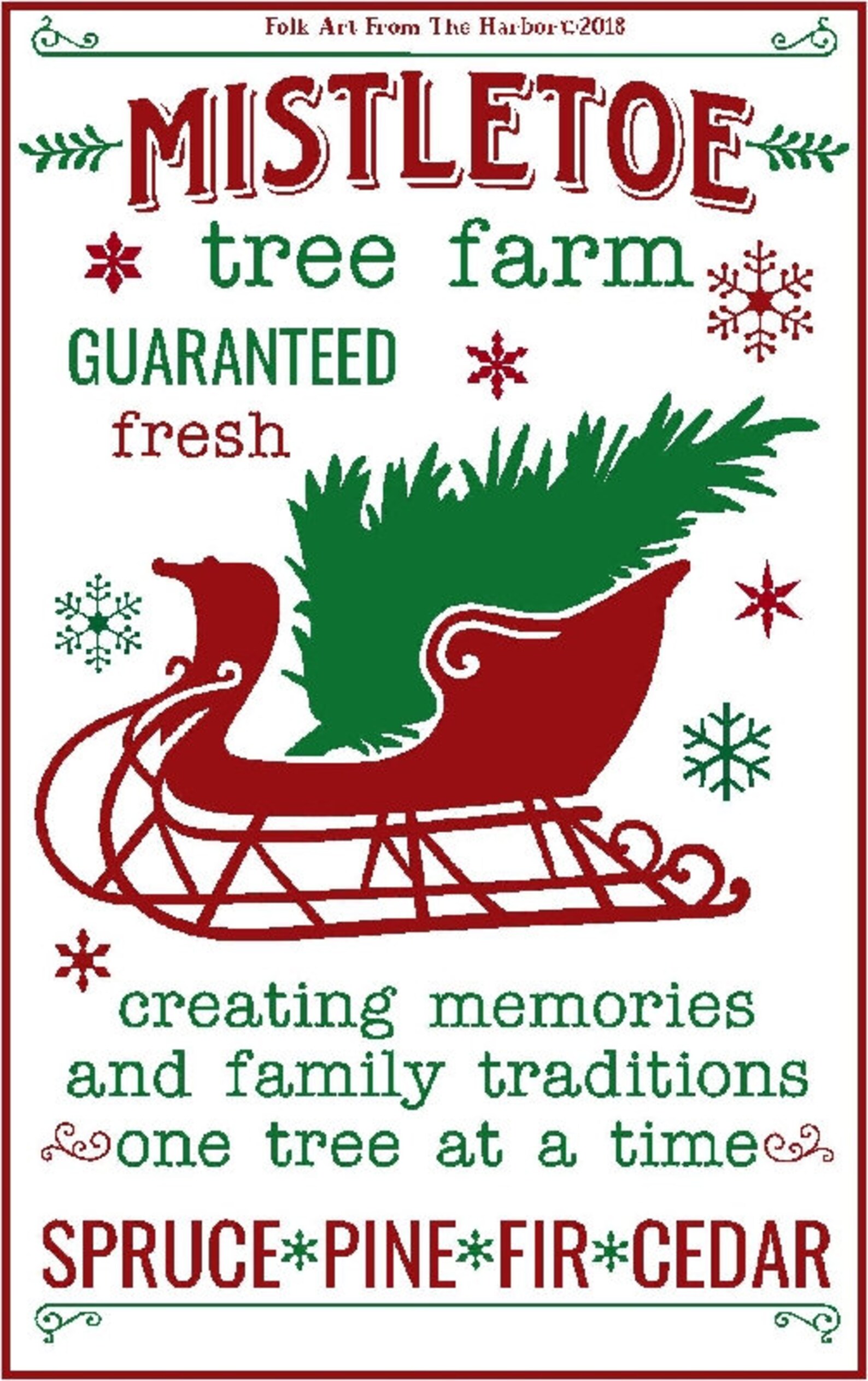 Mistletoe Tree Farm SVG - Etsy