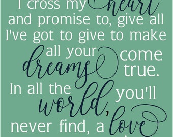 I Cross My Heart Word Art SVG,JPEG, and PNG File - Etsy