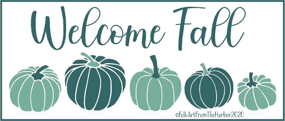 Welcome Fall Pumpkins SVG - Etsy