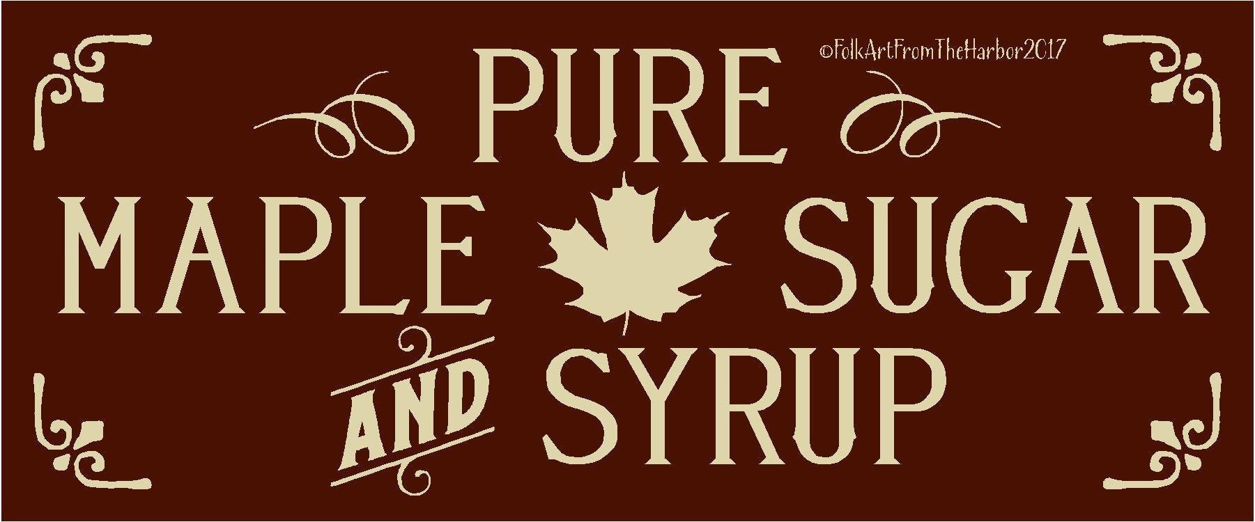 Pure Maple Syrup SVG Pdf Png - Etsy