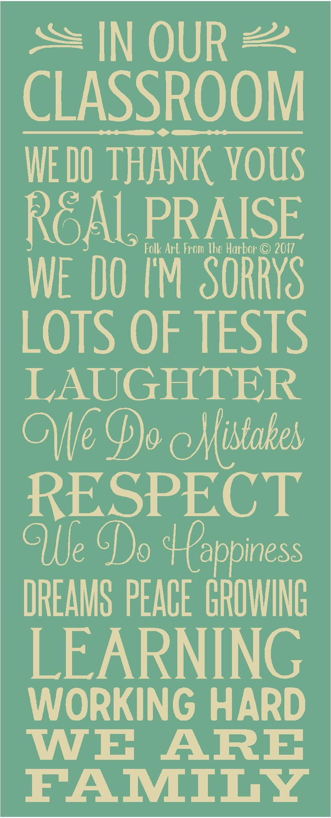 In Our Classroom Typography SVG - Etsy