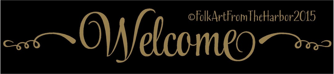 Welcome Swirls SVG - Etsy