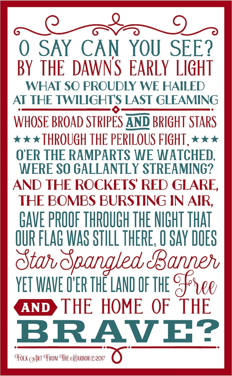 O Say Can You See SVG - Etsy