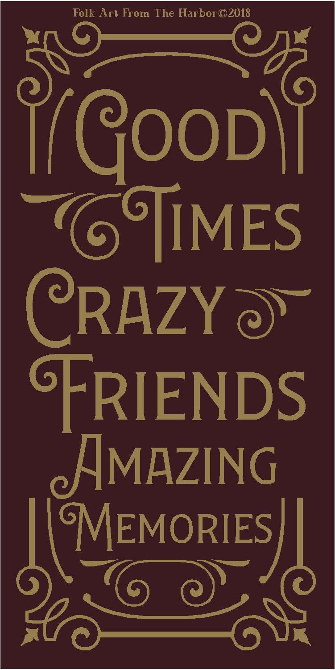 Good Times Crazy Friends SVG - Etsy