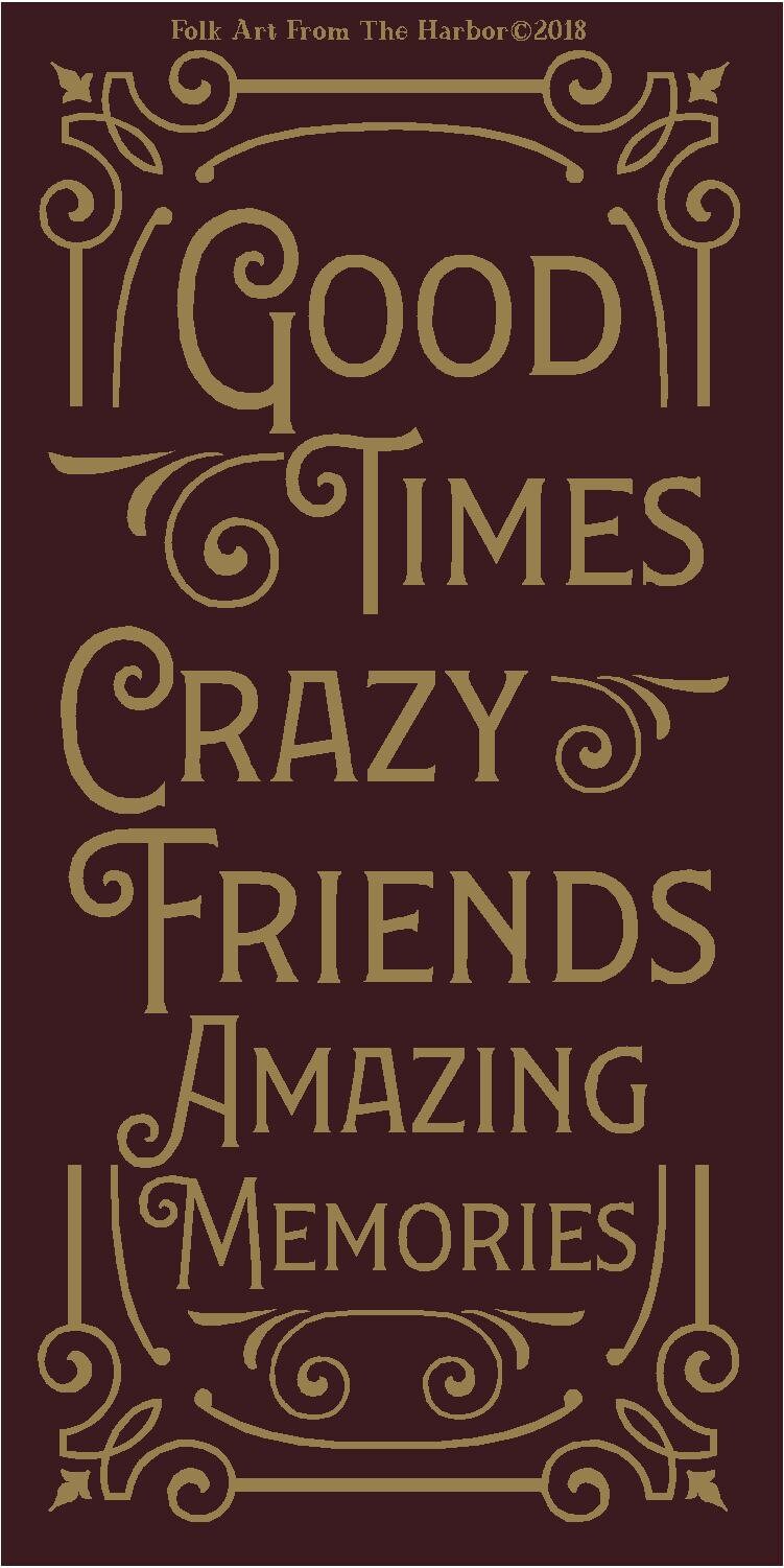 Good Times Crazy Friends SVG - Etsy