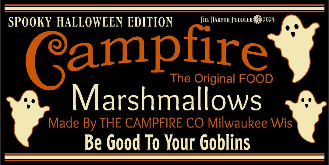 Spooky Halloween Campfire SVG File Digital Download Halloween PDF and ...