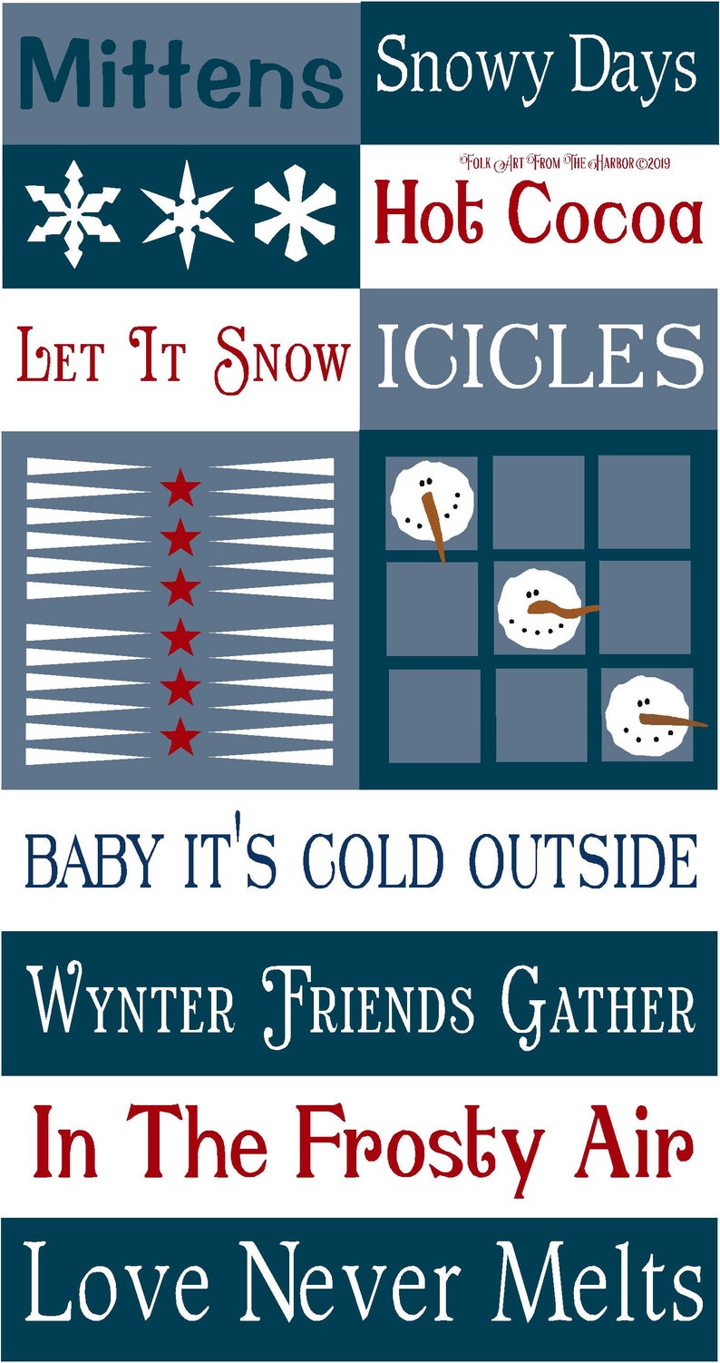 Winter Sampler Set SVG - Etsy