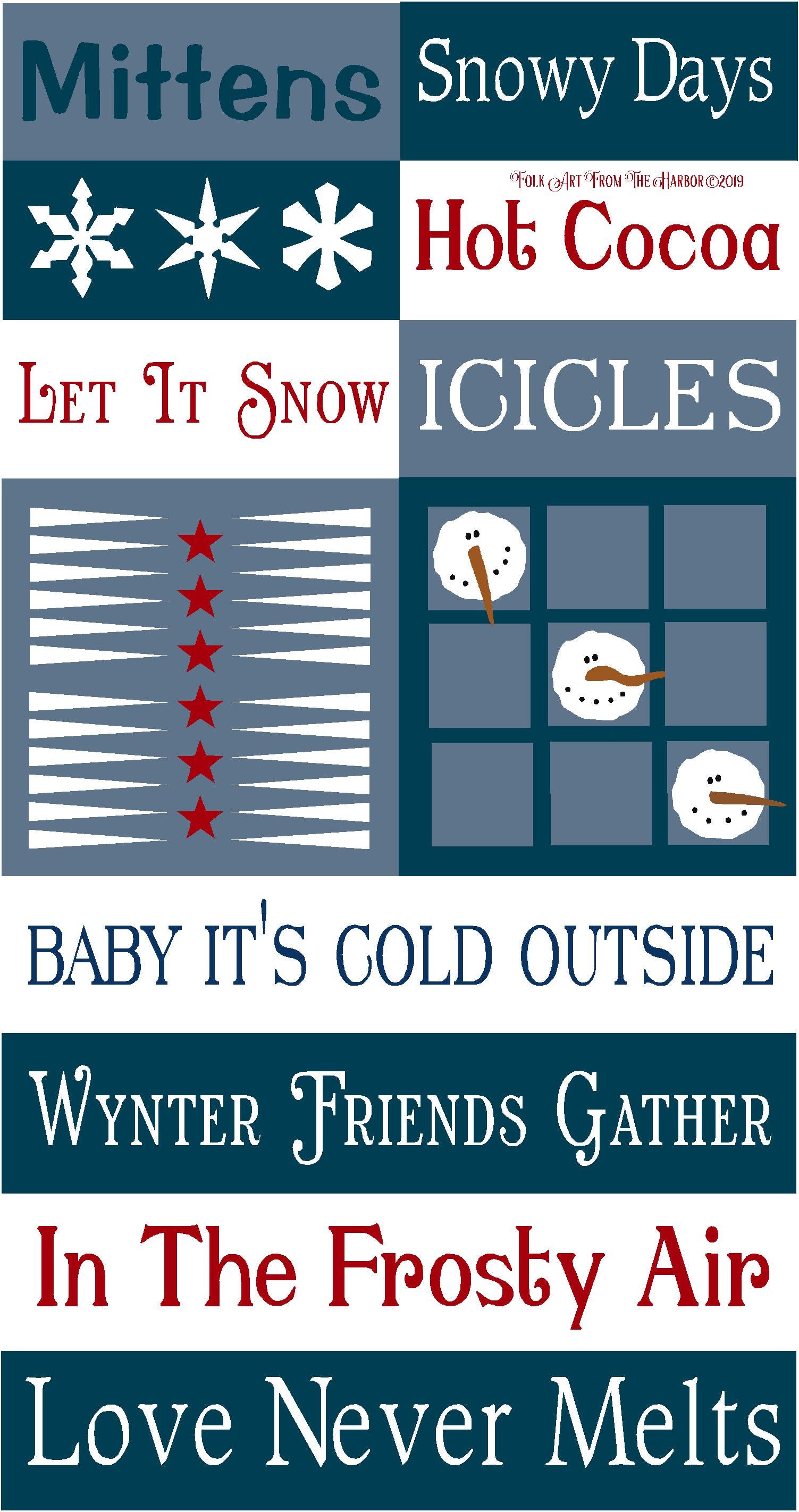 Winter Sampler Set SVG - Etsy