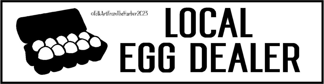Local Egg Dealer SVG PDF Png Digital Download Vintage Advertisement ...