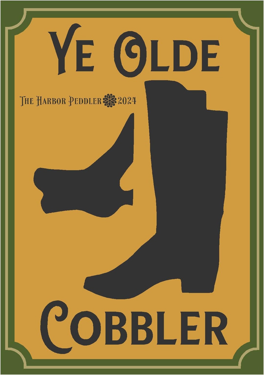 Ye Olde Cobbler SVG Pdf Png Olde Vintage Advertisements - Etsy